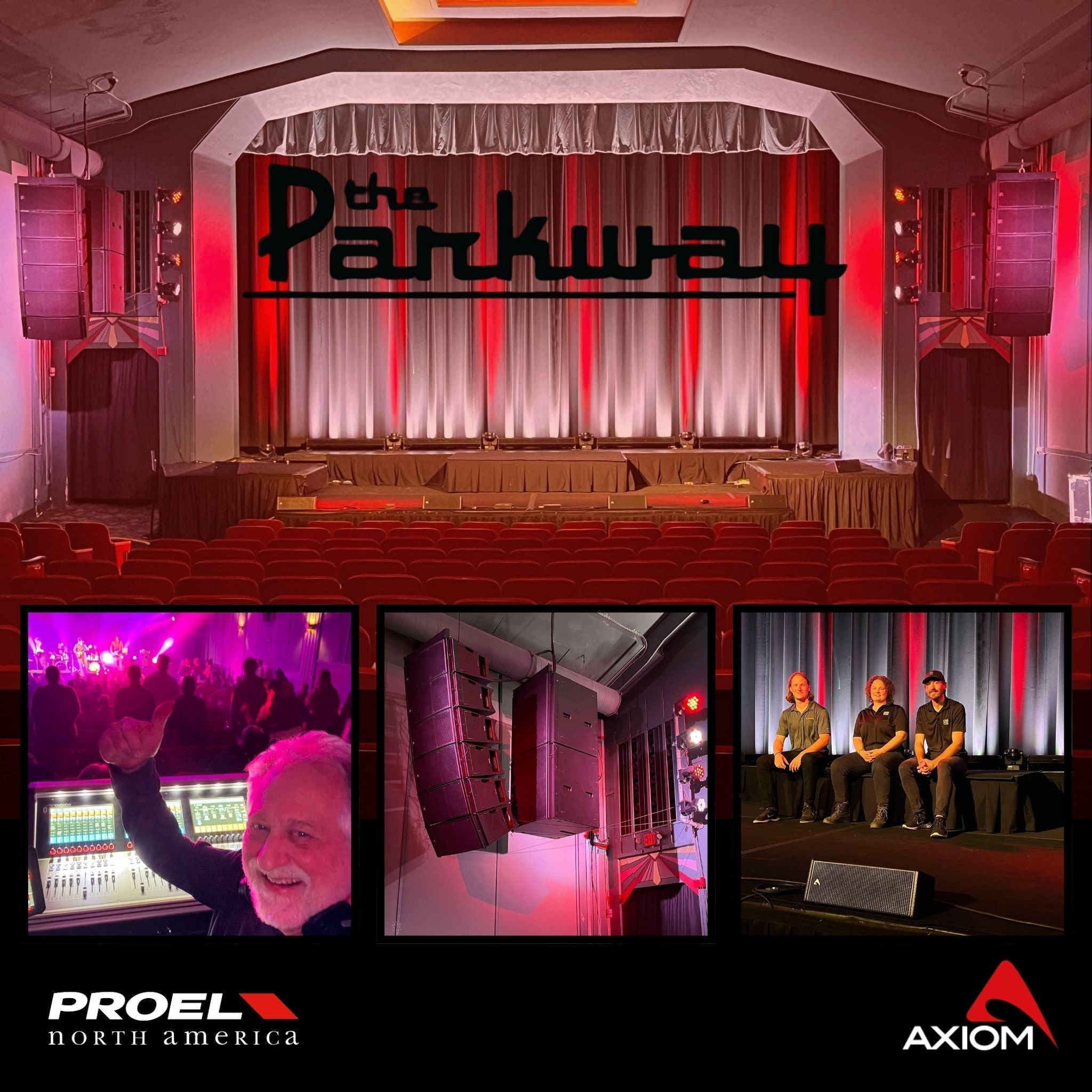 Parkway Theater Enhances Sound Experience with AXIOM PRO AUDIO – Proel ...
