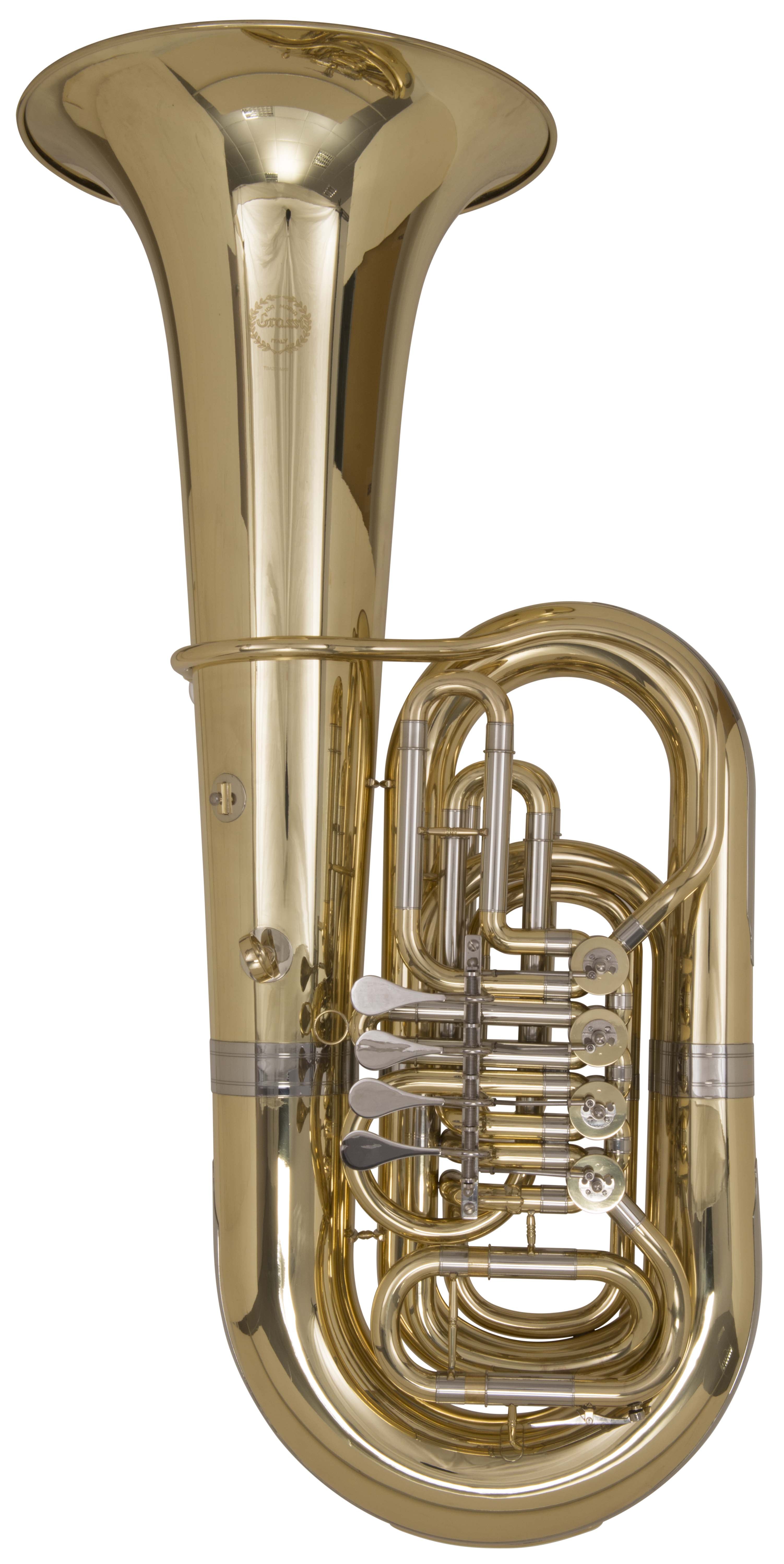 Grassi GR TBA200MKII Tuba in B♭ with 4 Rotary Valves Yellow Bras ...