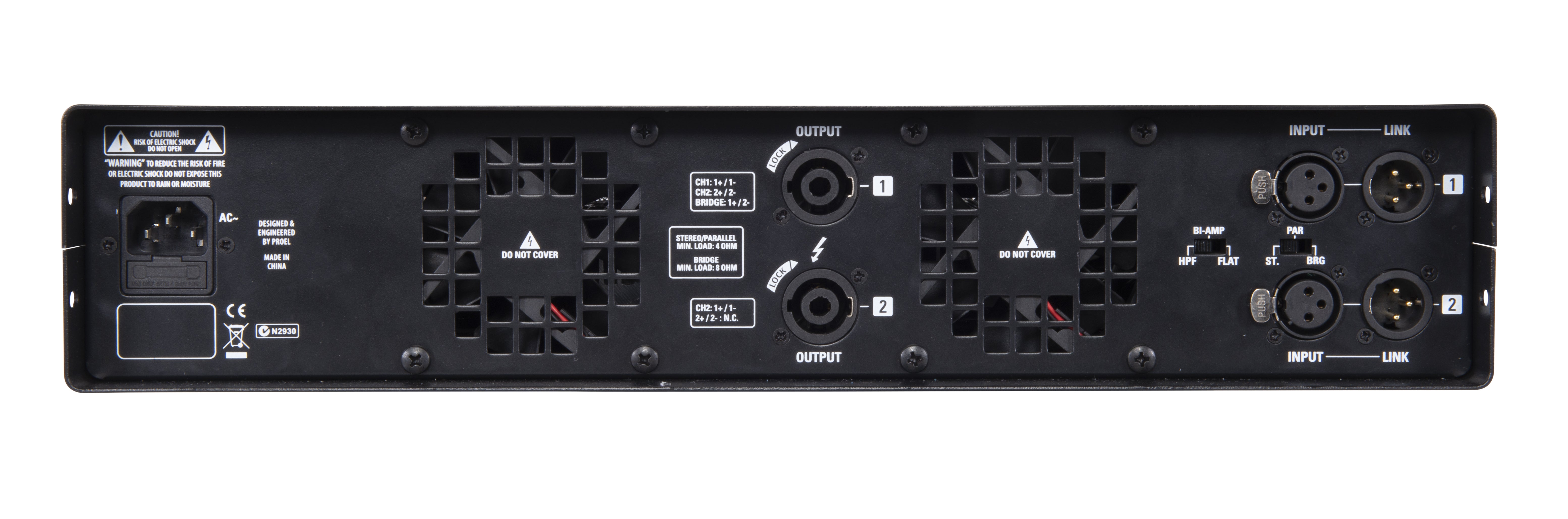 Proel DPX1200PPFC Class D Power Amplifier with SMPS and PFC – Proel ...
