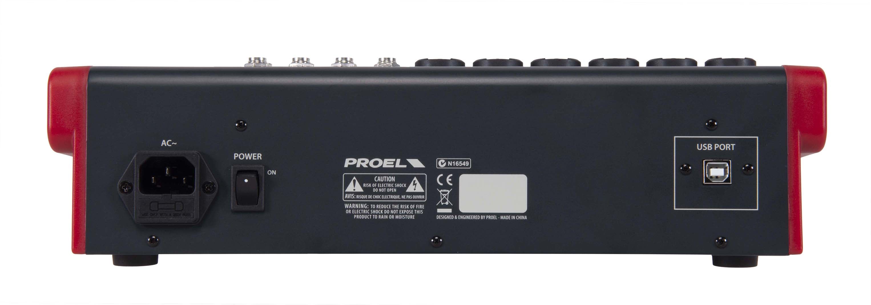 Proel MQ12USB MQ Series 12-Channel Compact Mixer with FX and USB ...