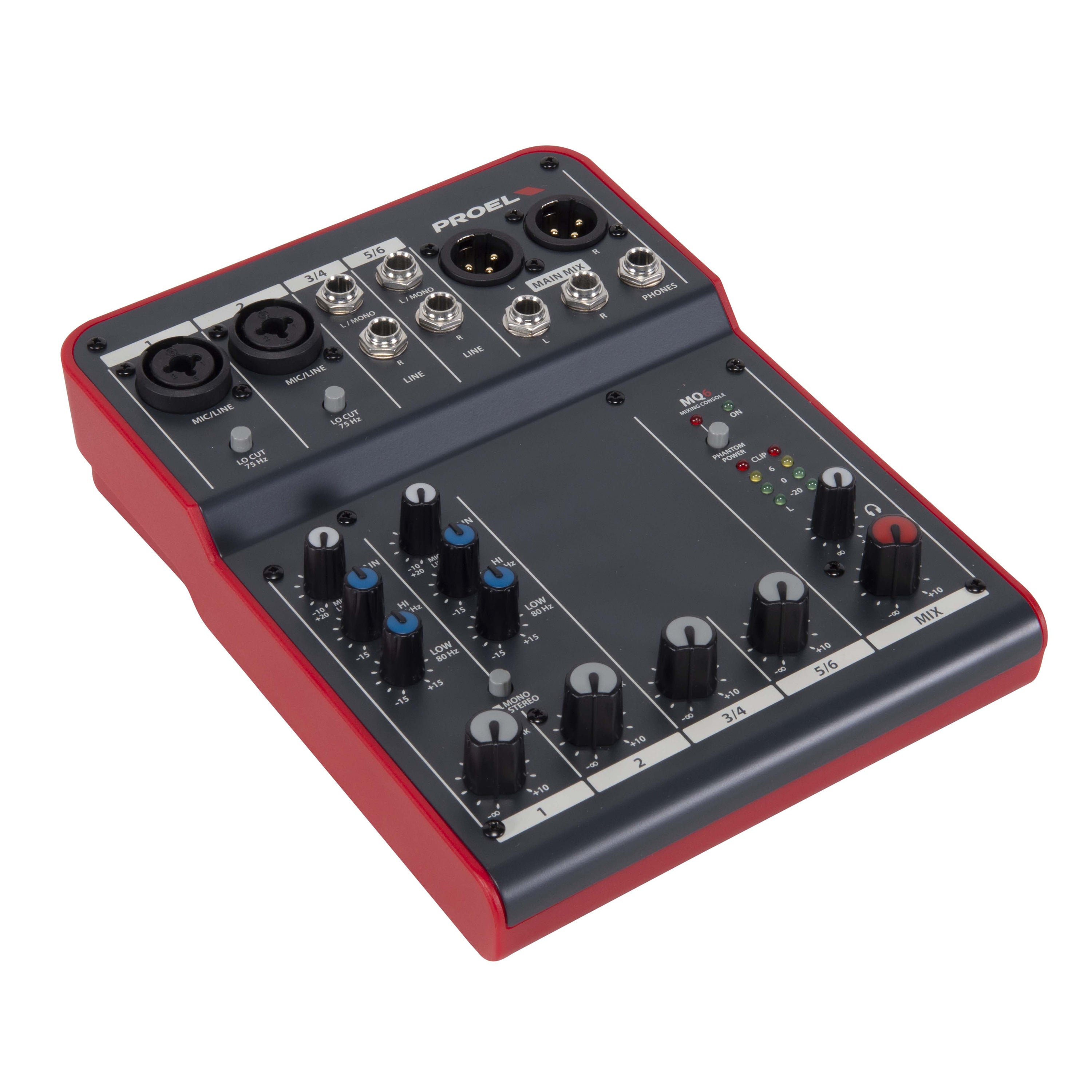 Proel MQ6 Compact 6-channel Mixer – Proel North America
