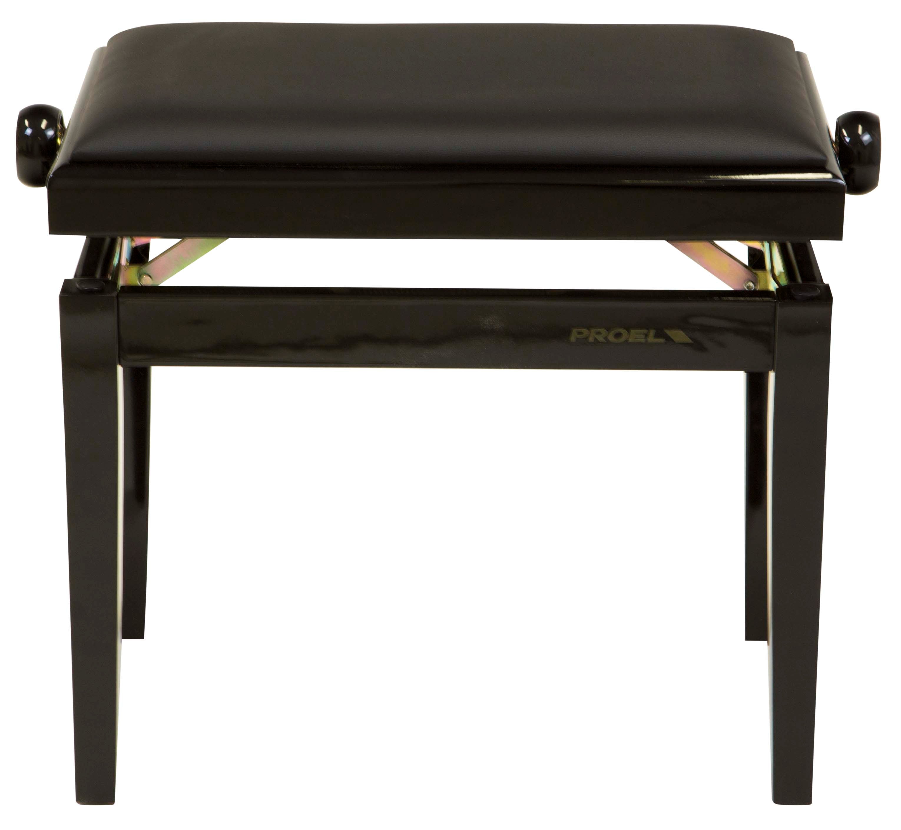 Proel PB90SBBBK Professional Wooden Keyboard Bench in Polished Black ...