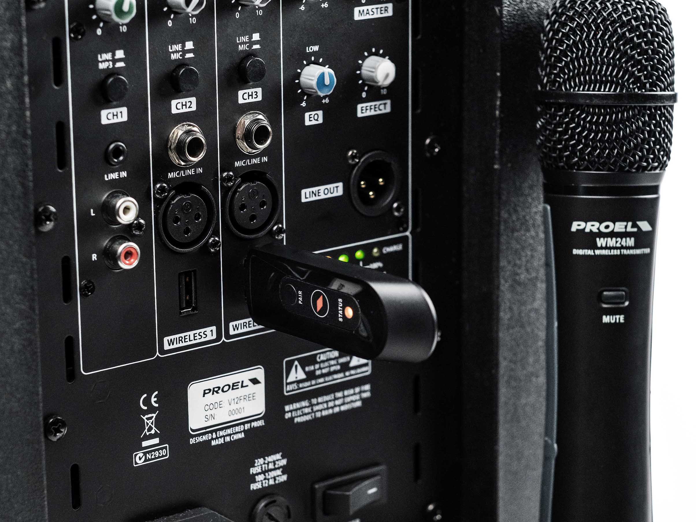 Proel U24H 2.4GHz USB Wireless Handheld Microphone System – Proel North ...