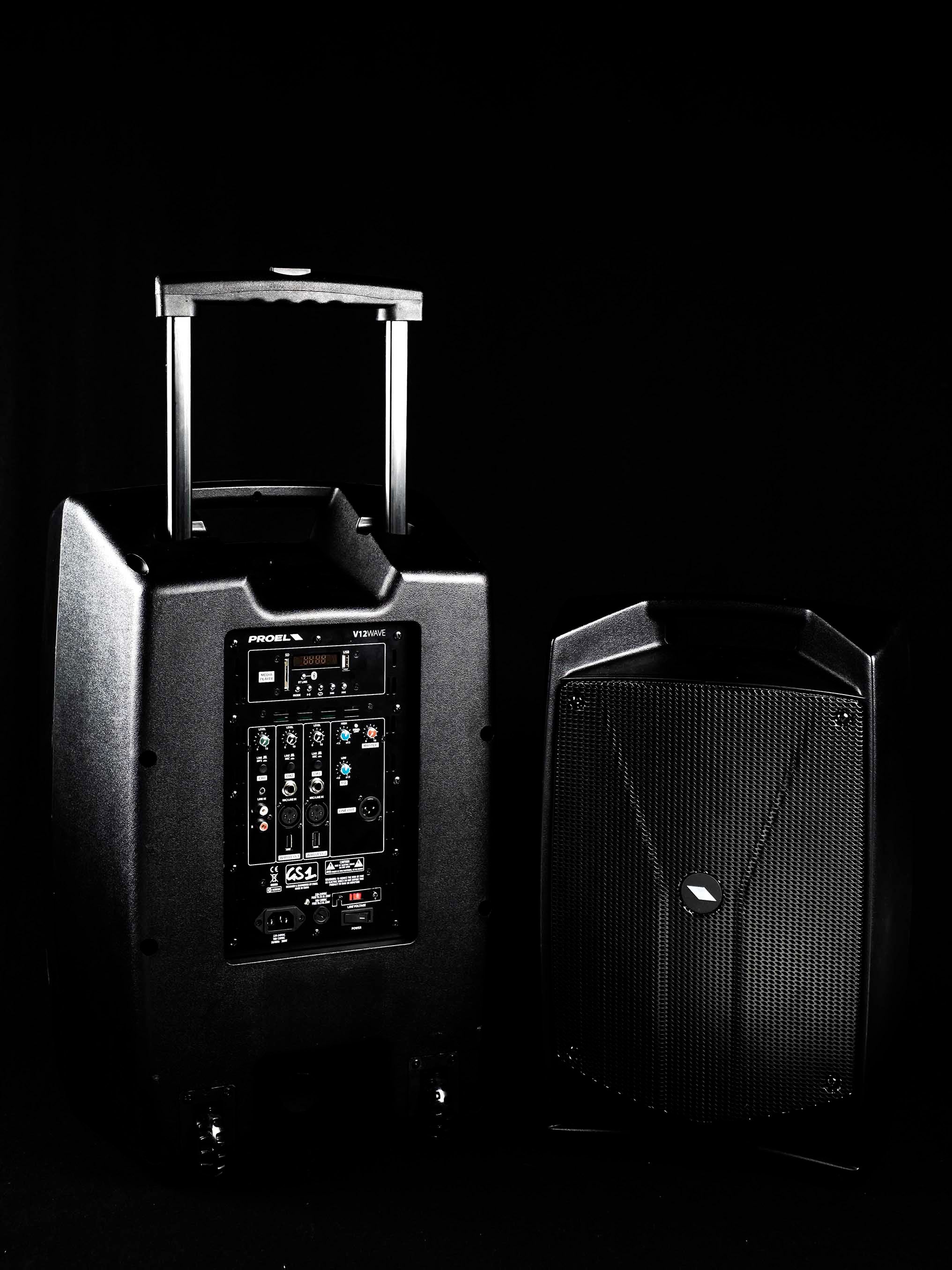 Proel V12WAVE Bi-Amplified 2-Way 12" Loudspeaker Sound System – Proel ...