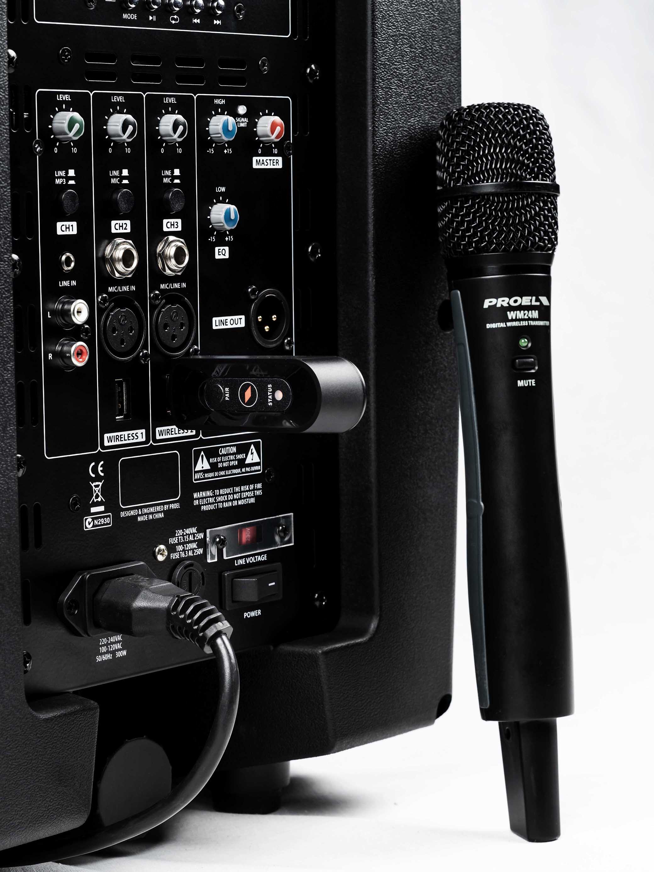 Proel V12WAVE Bi-Amplified 2-Way 12" Loudspeaker Sound System – Proel ...